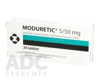 MODURETIC 5/50 mg tbl 1x30 ks - MojaLekáreň.sk