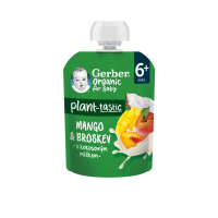 GERBER Kapsička mango broskyňa s kokosovým mliekom BIO 80g 6m ...