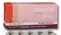 Príbalový leták - SIMVOR 40 mg tbl flm 1x30 ks - MojaLekáreň.sk