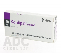 CORDIPIN RETARD tbl plg 20 mg (blis.) 1x30 ks - MojaLekáreň.sk